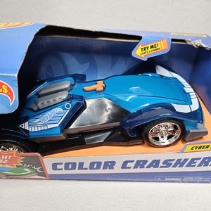 Mattel | Toys | Hot Wheels Car Color Crashers Cyber Speeder Large ...